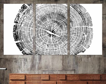 Abstract Art Tree Ring - Etsy