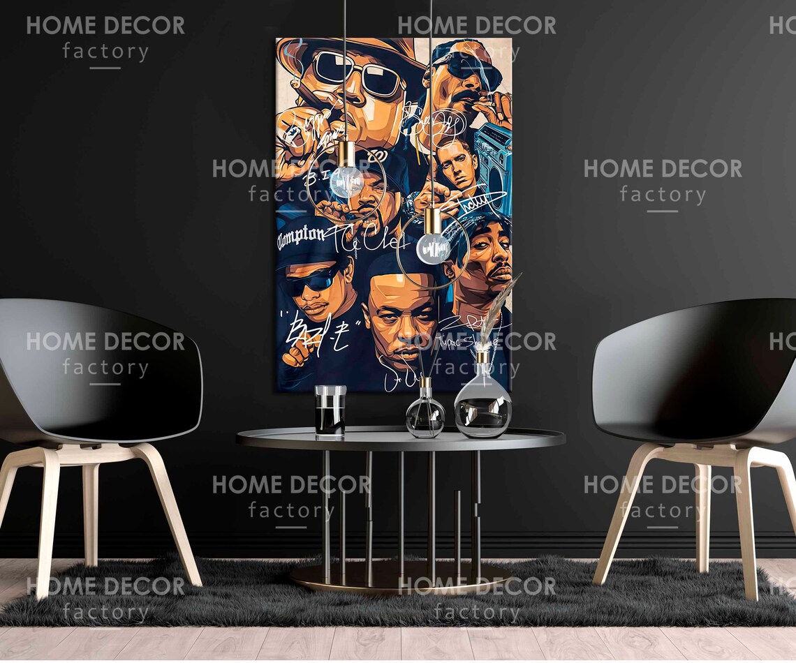 The Rap Gods Hip-hop Rappers Poster Print Canvas Rap Artists | Etsy
