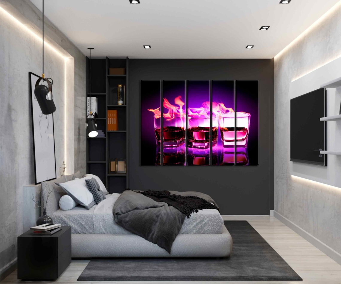 Bar wall decor Kitchen art print Cocktail print Cocktails Art | Etsy