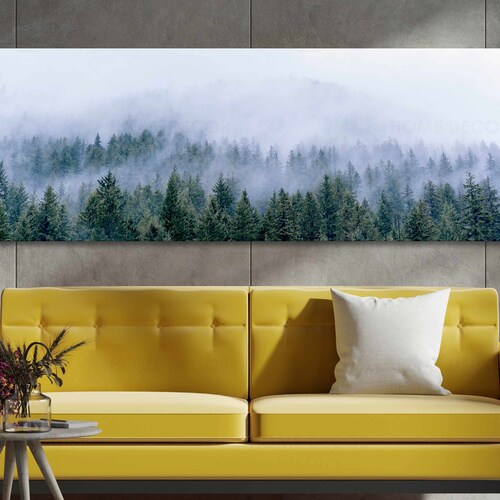 Forest Print Nature Art Large Wall Art Tree Decor Landscape - Etsy