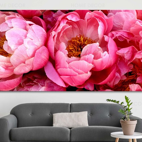 Pink Peony Print Pink Flower Print Botanical Art Floral - Etsy