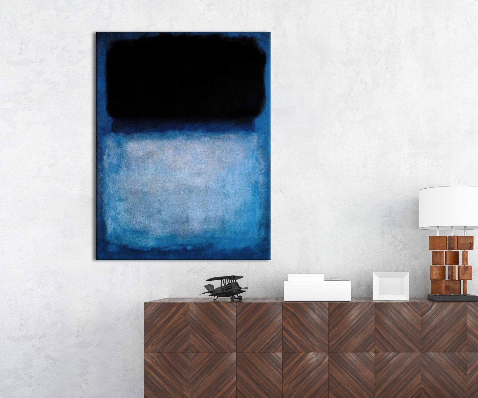 MARK ROTHKO Blue and Grey 1962 Blues Dark Paintings canvas | Etsy