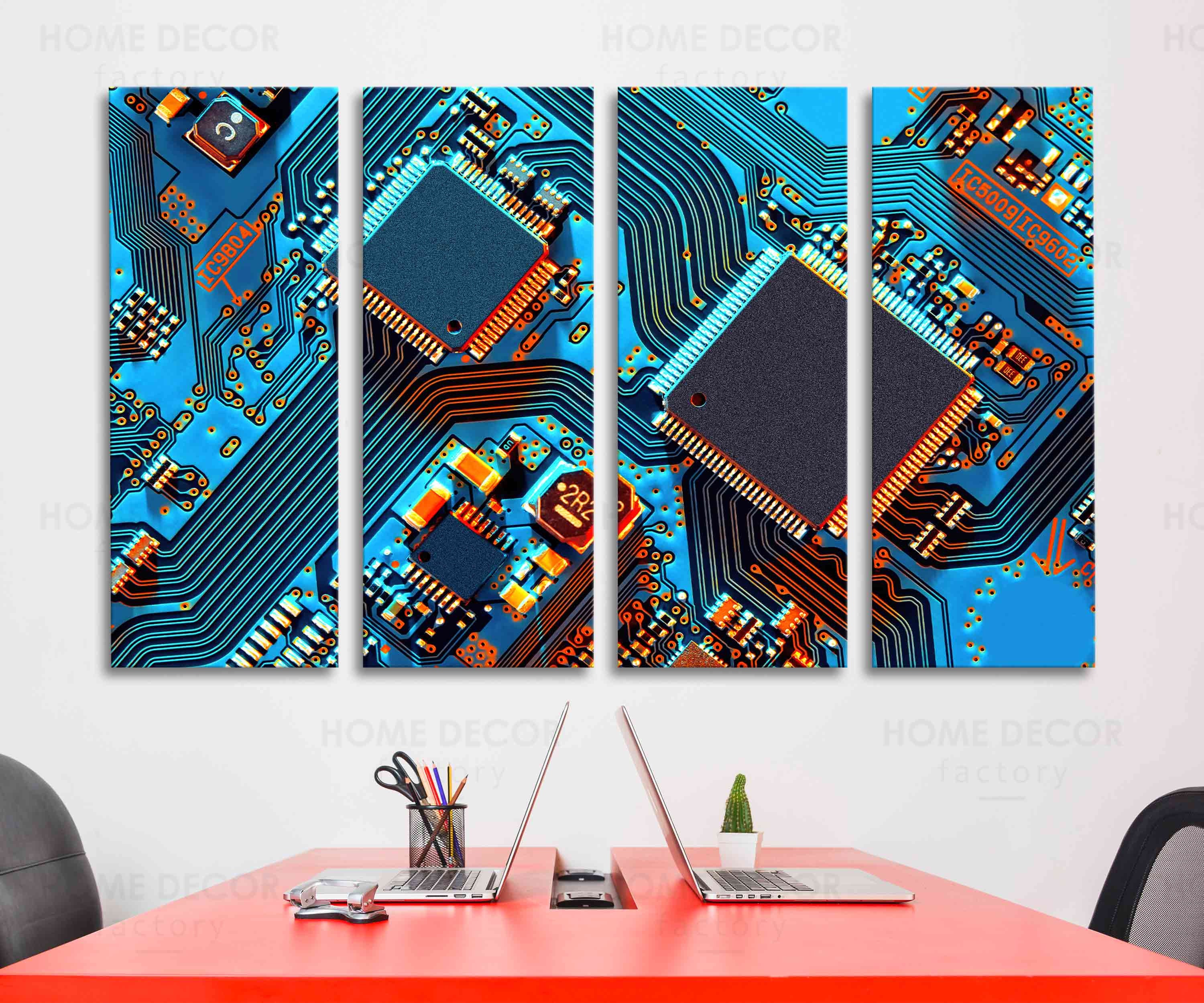 Microchip Circuit Art