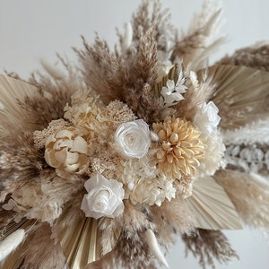 Dried Flowers Wedding Arch for Boho Rustic Bohemian Wedding in Natural ...