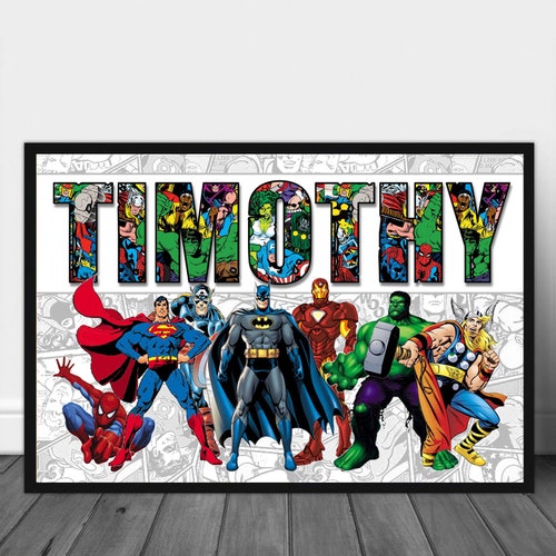 Superhero Clipart Comic Book Clip Art Super Heroes | Etsy UK