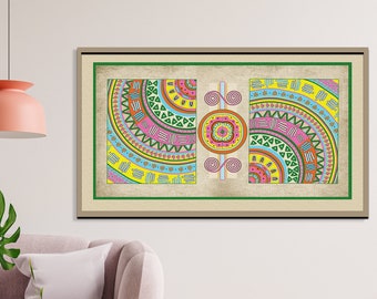 African Art Frame Tv - Etsy