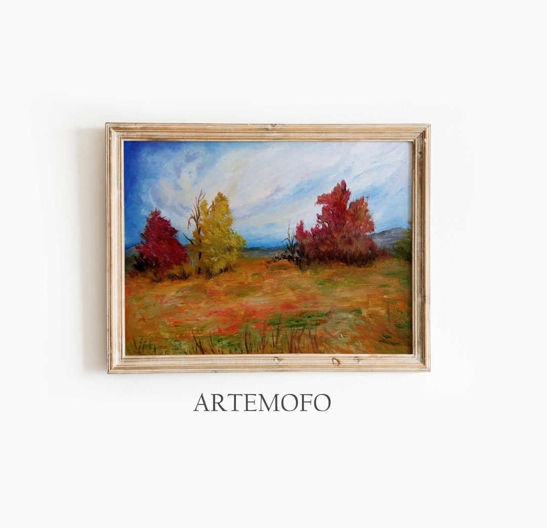 Autumn Landscape Print, Fall Landscape Printable Wall Art, Fall Wall ...