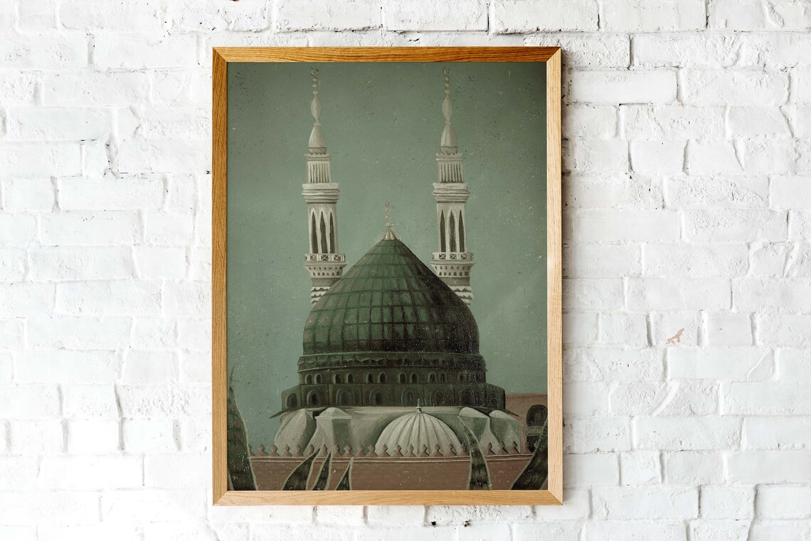 Islamic Wall Art Printable Al Masjid an Nabawi / Mosque Artwork ...