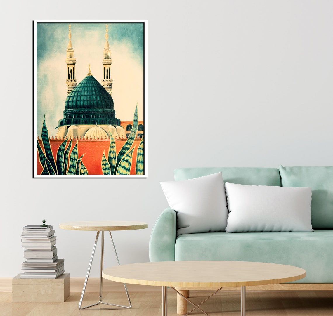 Islamic Wall Art Printable Al Masjid an Nabawi / Mosque - Etsy