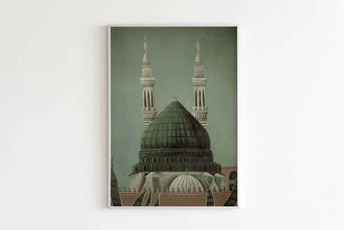 Islamic Wall Art Printable Al Masjid an Nabawi / Mosque Artwork ...