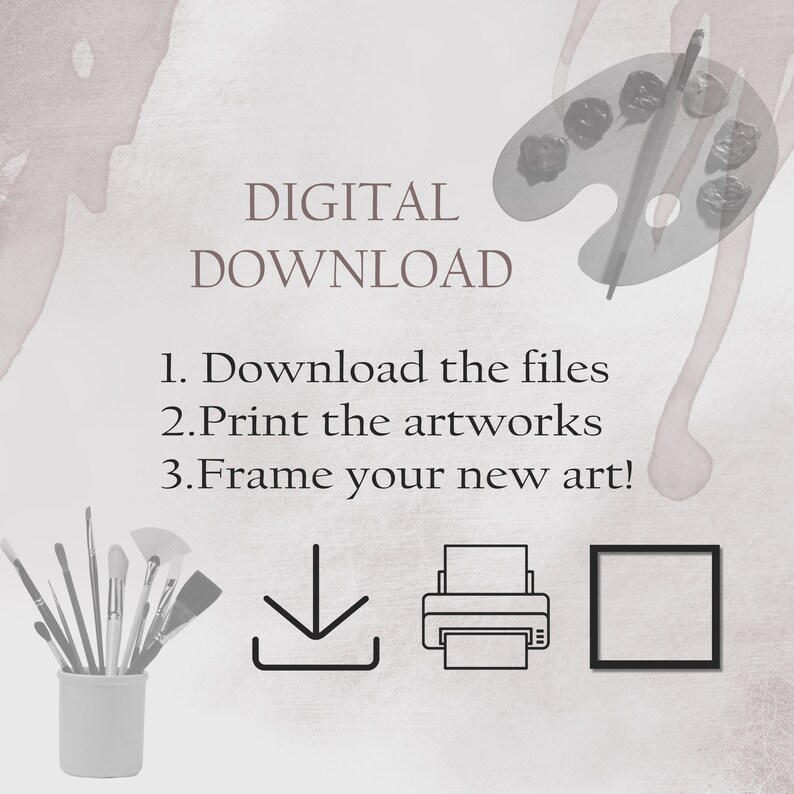 Islamic Wall Art Printable Oil Painting Quran Verse / Middle East Art ...