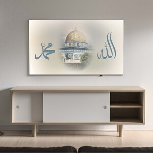 Samsung Frame TV Art Masjid Al-aqsa, Islamic Art, Allah Muhammed Tv Art ...