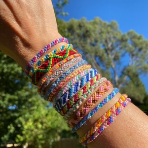 Set of Handmade Friendship Bracelets/anklets, 3, 5, 7 or 10, All ...