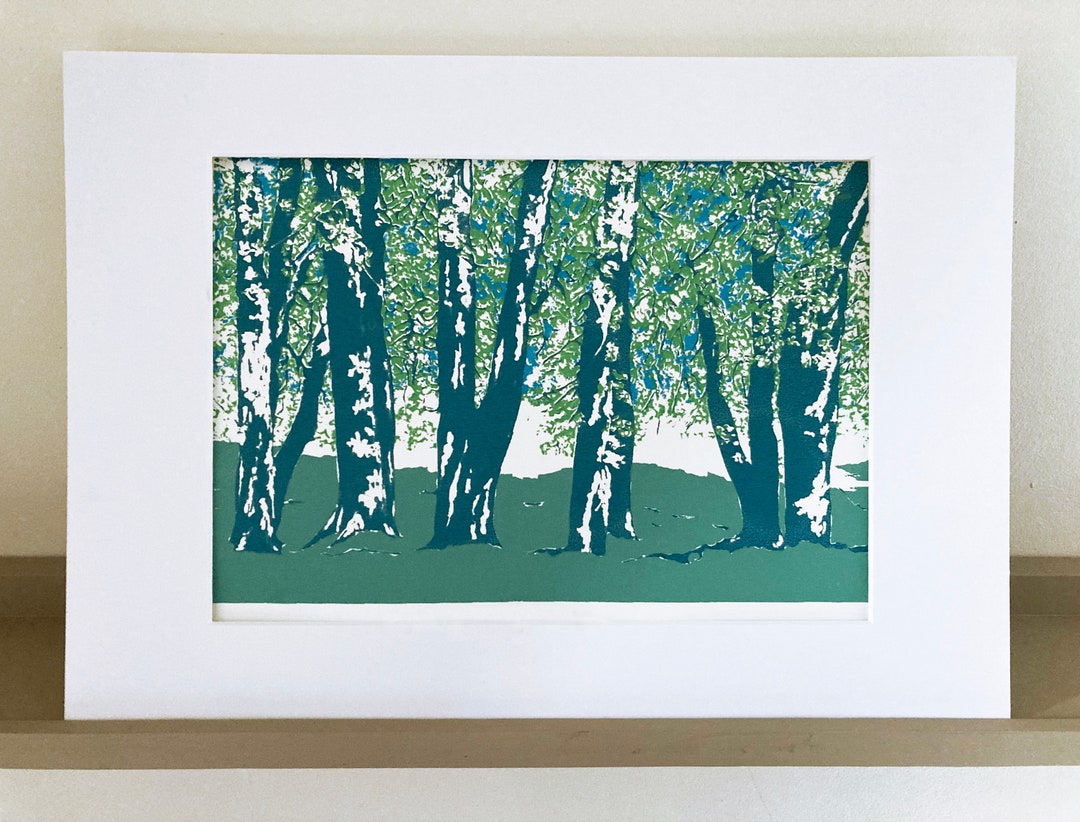 Trees Screen Print A3 - Etsy