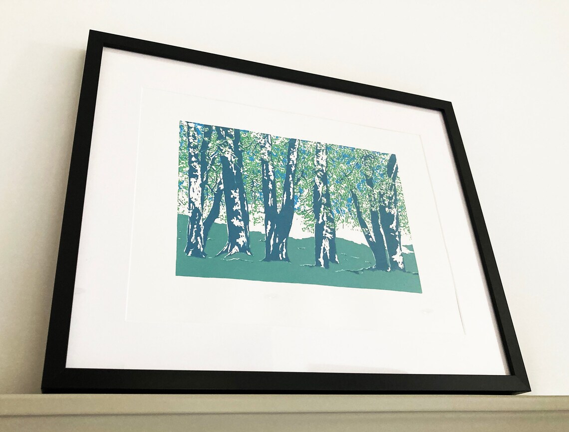 Trees Screen Print A3 - Etsy