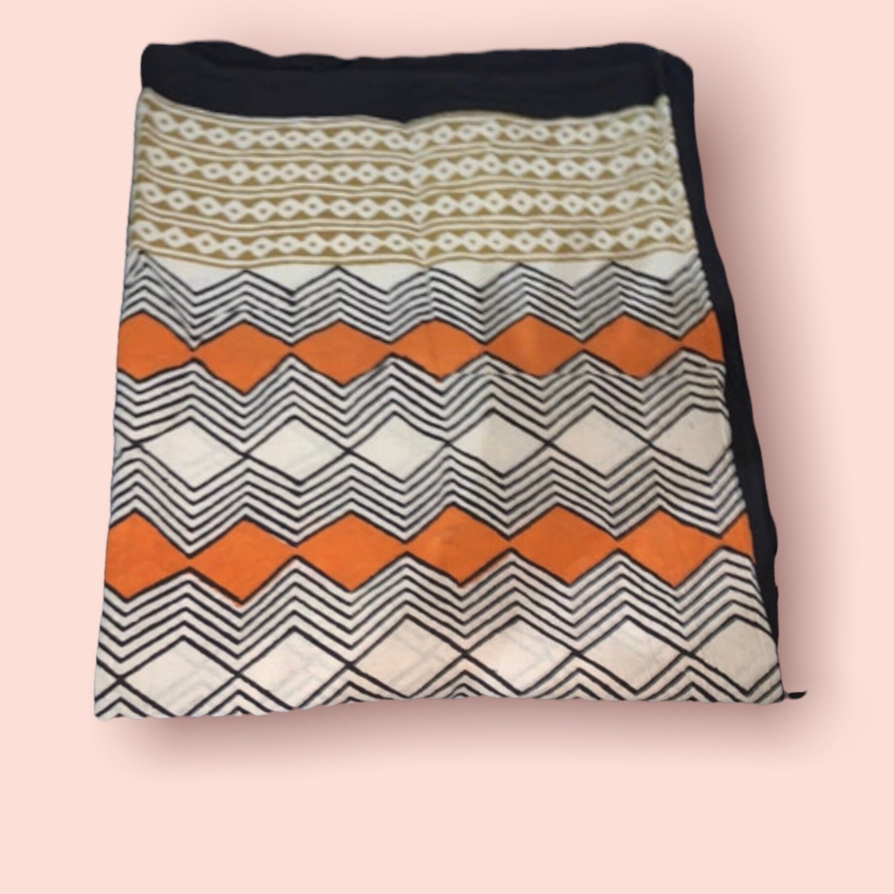 Black Border Multicoloured Hand Block Print Cotton - Etsy