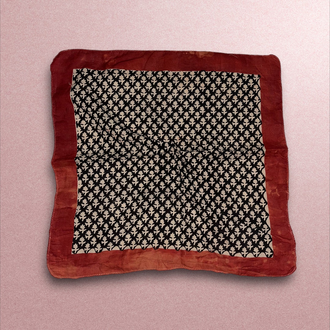 Hand Block Print Organic Indian Cotton Bandana,foulard,neckerchief ...