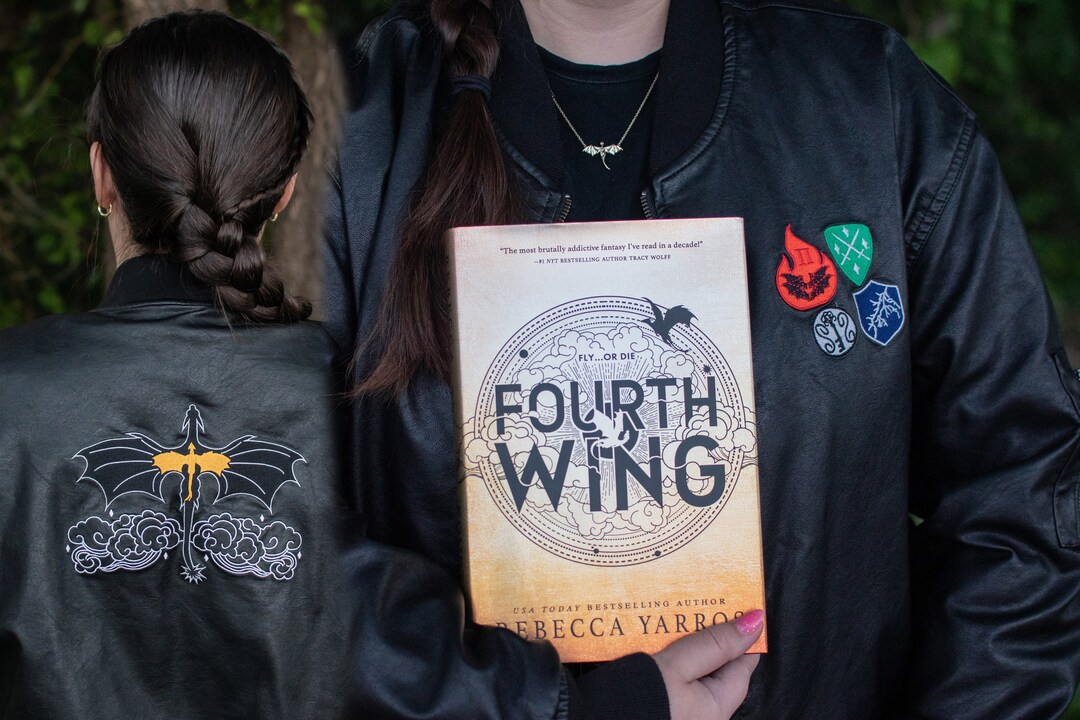 Fourth Wing Basgiath Flight Leather Bomber Jacket - Etsy UK