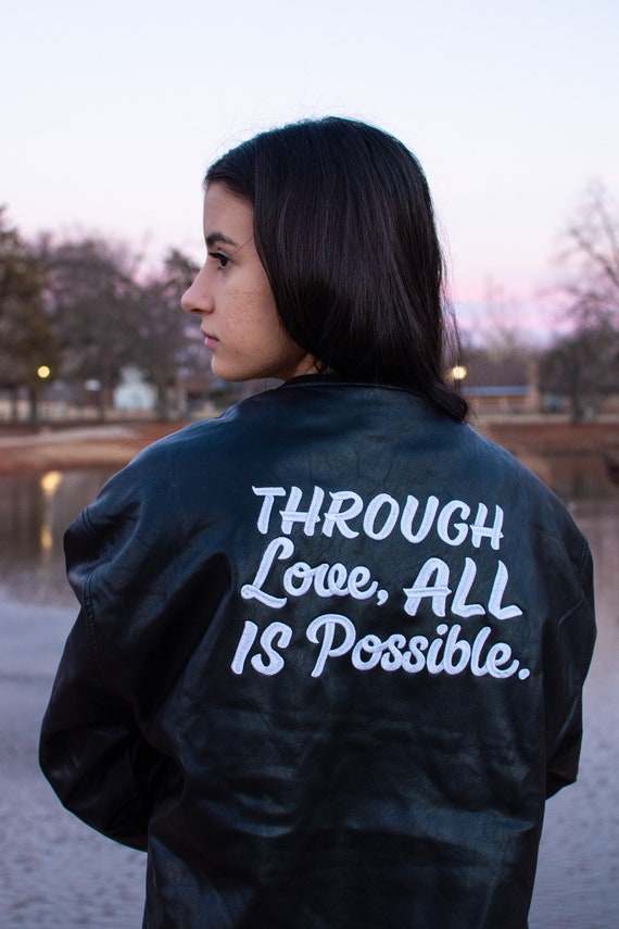 Through Love, All is Possible. Crescent City - Faux Leather Through Love, All is Possible. Crescent City - Faux Leather