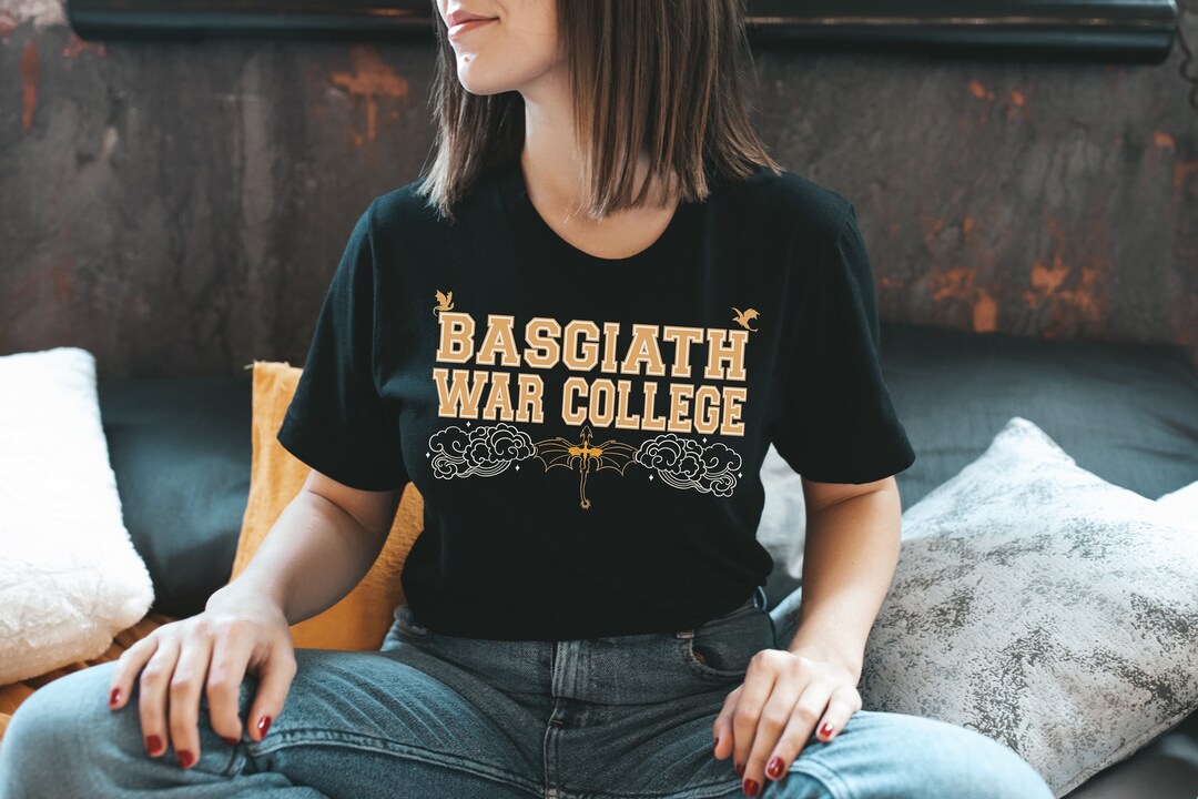 Fourth Wing Basgiath War College Short Sleeve Tee Licensed Merch ...