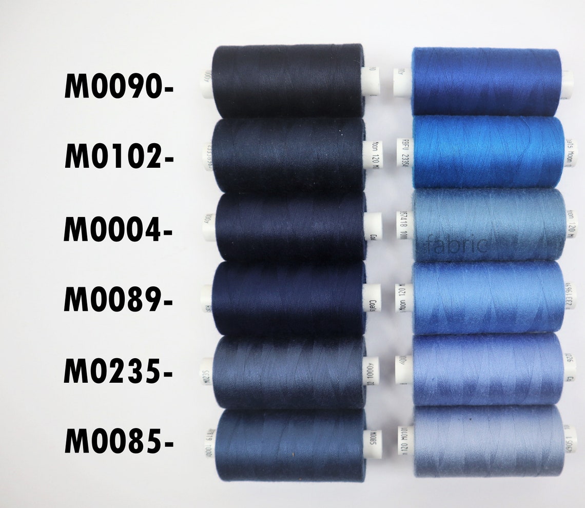Moon Threads in Shades of Dark Blue - Etsy UK