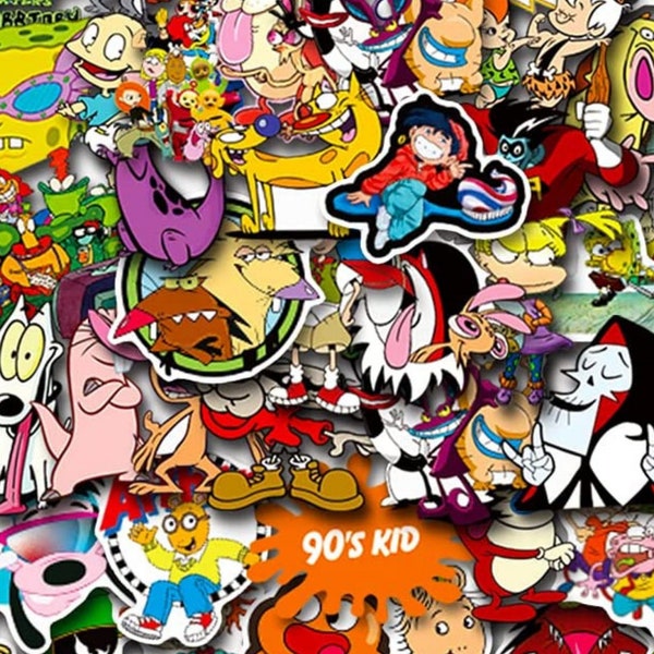 Cartoon Stickers - Etsy