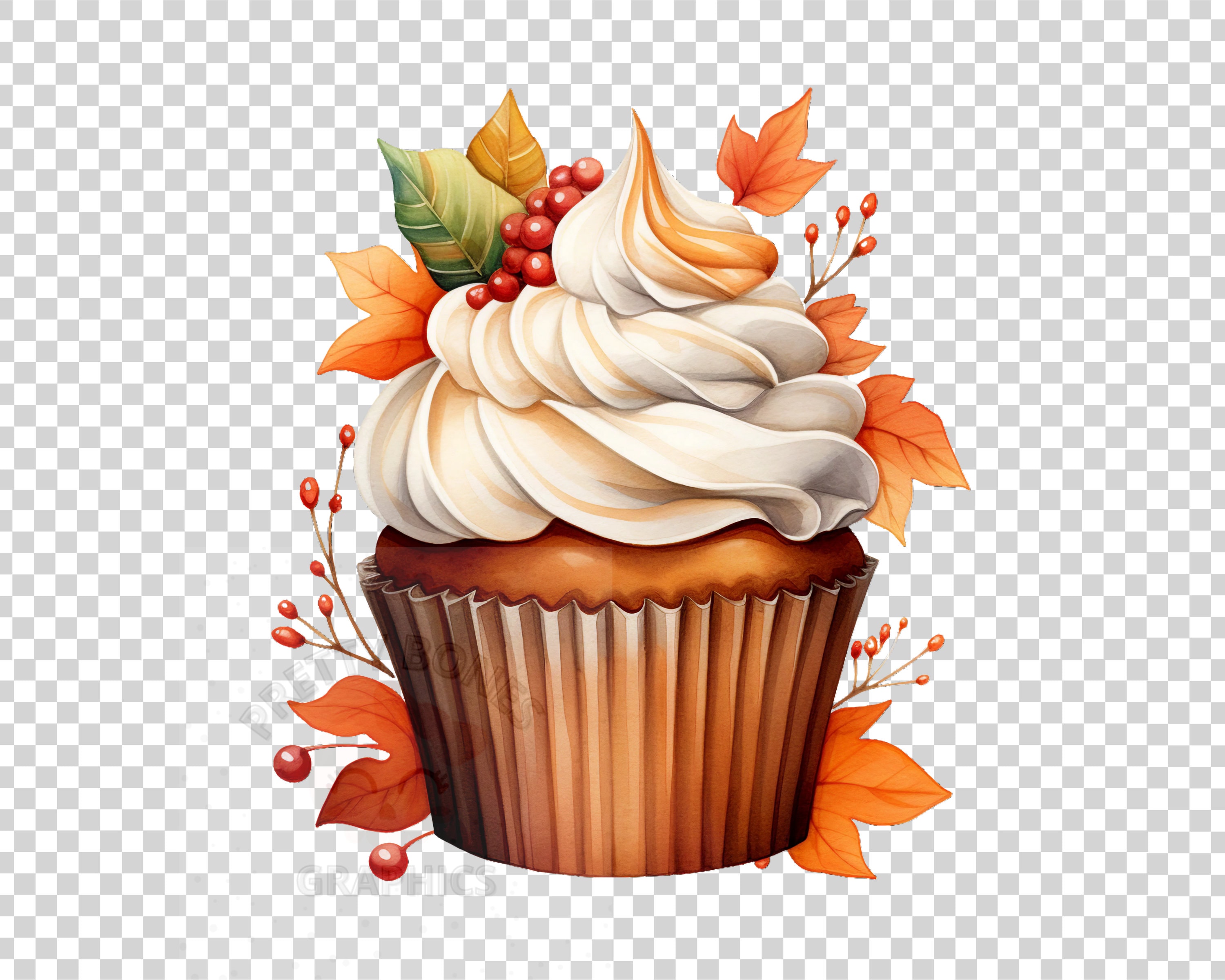 Fall Birthday Cupcakes
