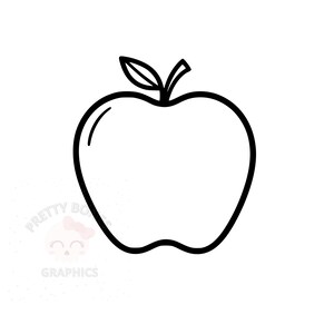 Apple SVG, PNG, EPS, Dxf Instant Download Files, Vector Clipart ...