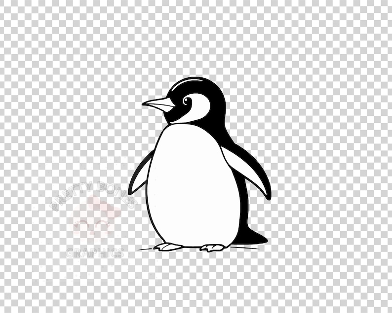 Penguin Clipart, SVG, PNG Instant Download File, Digital Design for ...