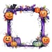 Halloween Frame Clipart, PNG Instant Download File, Halloween Frame ...