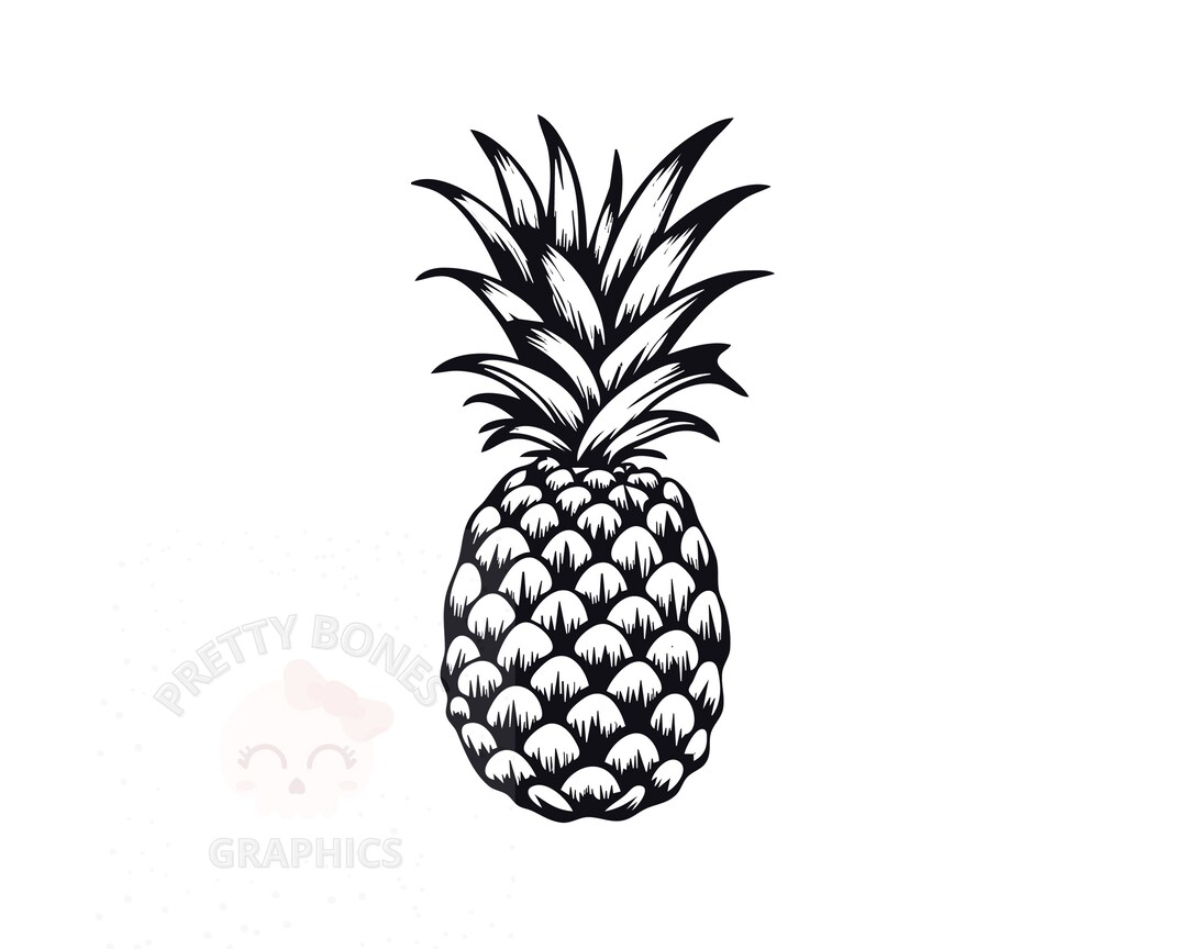 Pineapple Clipart, SVG, PNG Instant Download File, Card Making Clipart, Digital Art - Etsy