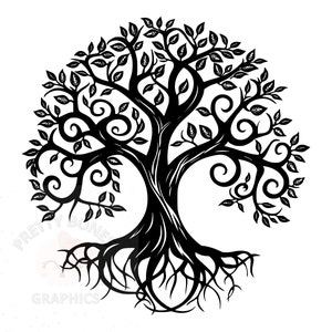 Tree of Life Vector Bundle, 5 SVG, PNG Instant Download Files, Digital ...