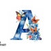 Watercolor Alphabet Letter A Clipart, JPG Instant Download, Letter A ...