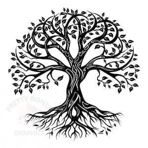 Tree of Life Vector Bundle, 5 SVG, PNG Instant Download Files, Digital ...
