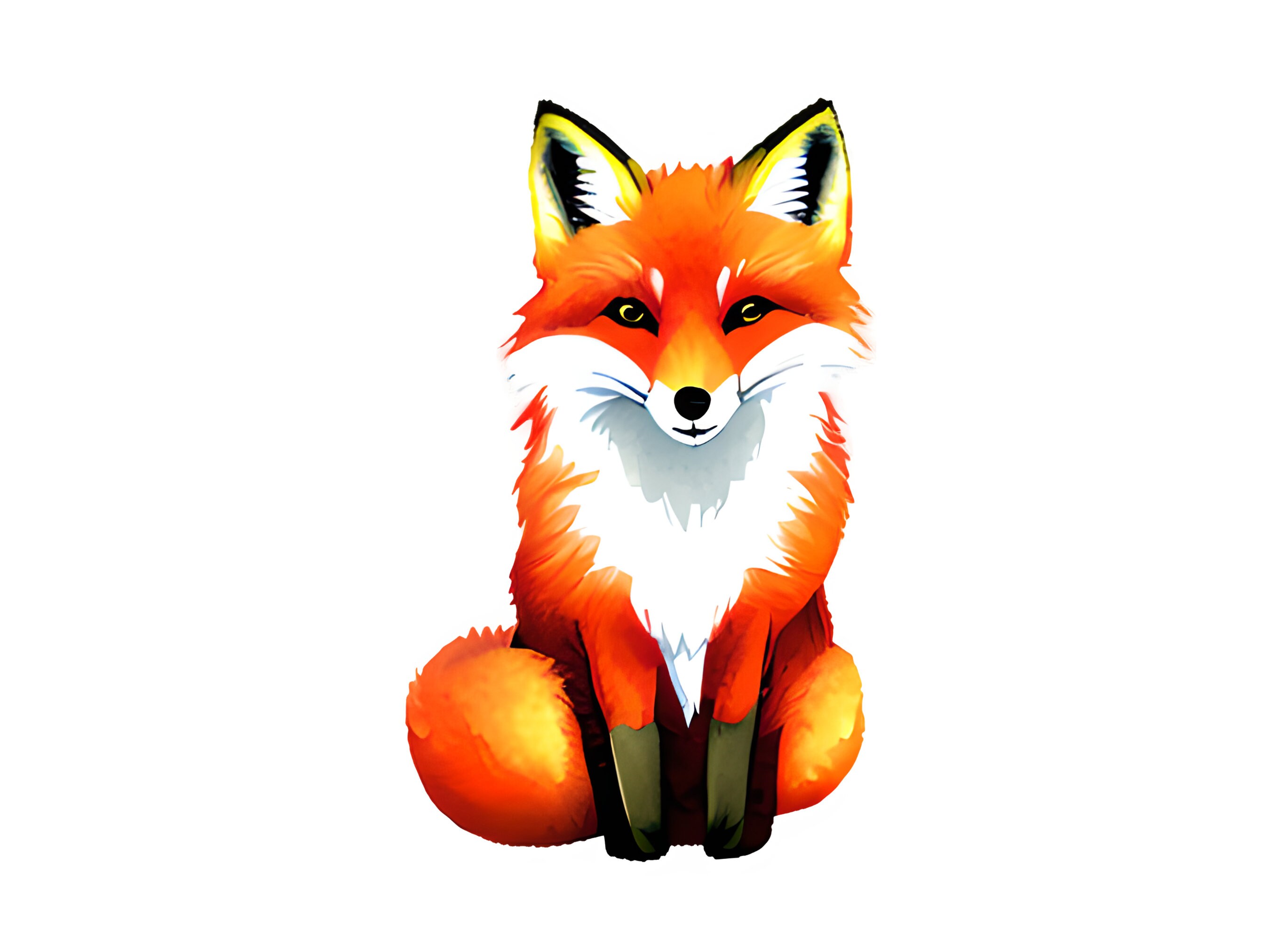 Watercolor Fox Clipart Fox PNG Digital Download Watercolor - Etsy Canada