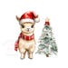 Christmas Llama Clipart, PNG Instant Download File, Digital Design for ...
