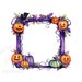 Halloween Frame Clipart, PNG Instant Download File, Halloween Frame ...
