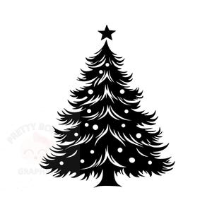 Christmas Tree Clipart, SVG, PNG Instant Download File, Digital Design ...