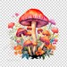 Watercolor Mushroom Clipart, PNG Instant Download File, Digital Design ...