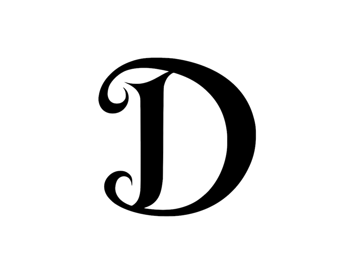 Alphabet Letter D, SVG, PNG Instant Download File, Digital Design for ...