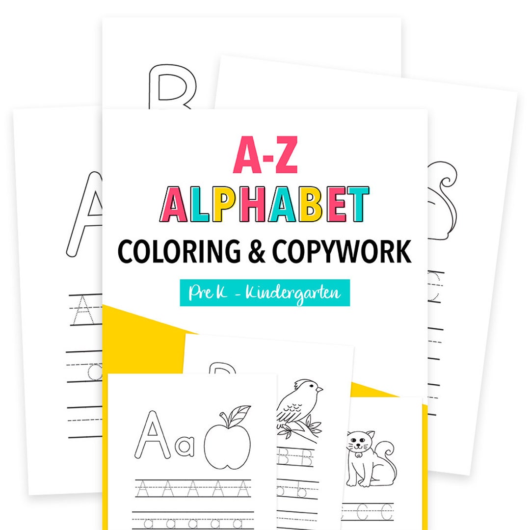 PRESCHOOL ALPHABET PRINTABLE | Tracing Printable | Alphabet Copywork ...