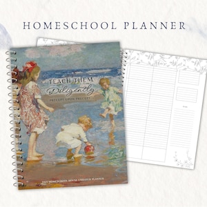 Printable Homeschool Planner, Academic Planner, Undated Planner, Lesson ...