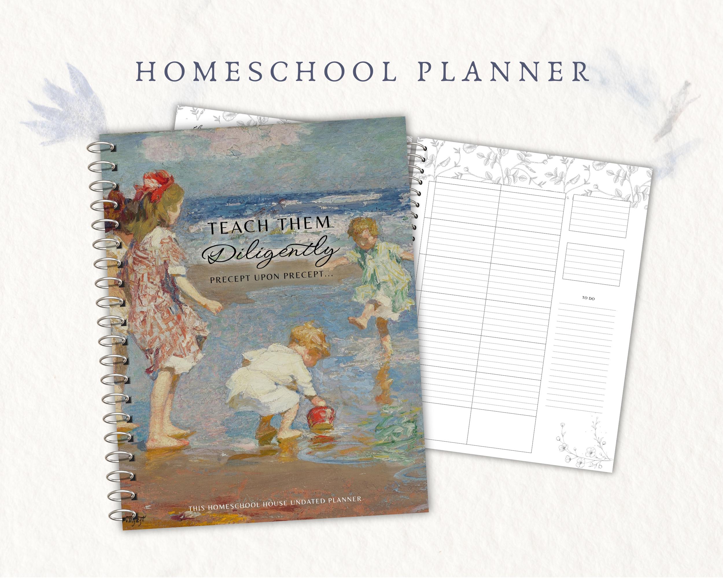Printable Homeschool Planner, Academic Planner, Undated Planner, Lesson ...