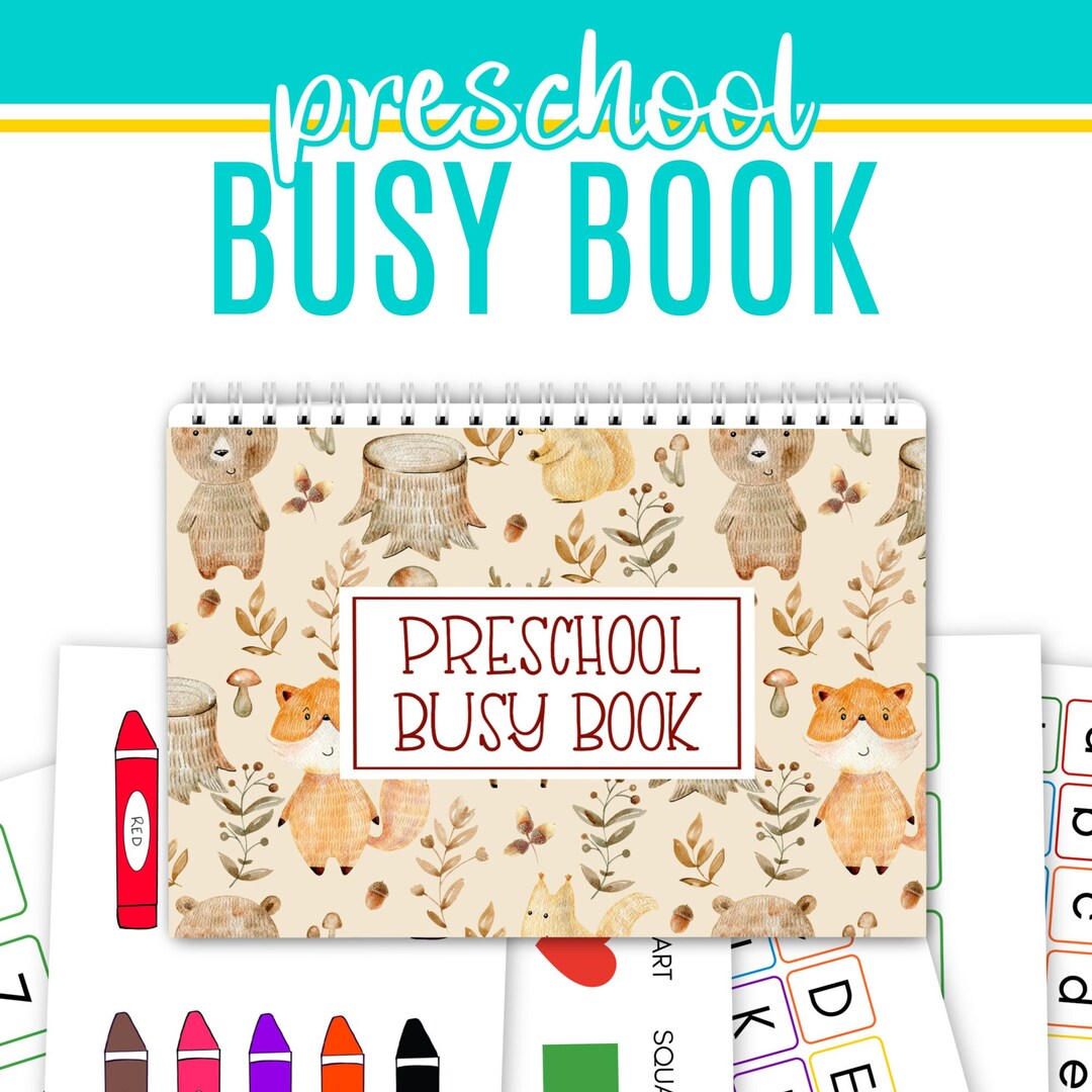 Preschool Busy Book | Preschool Binder | Printable Early Learning ...