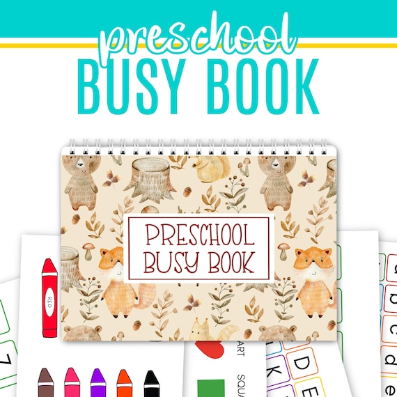 Preschool Busy Book Preschool Binder Printable Early - Etsy