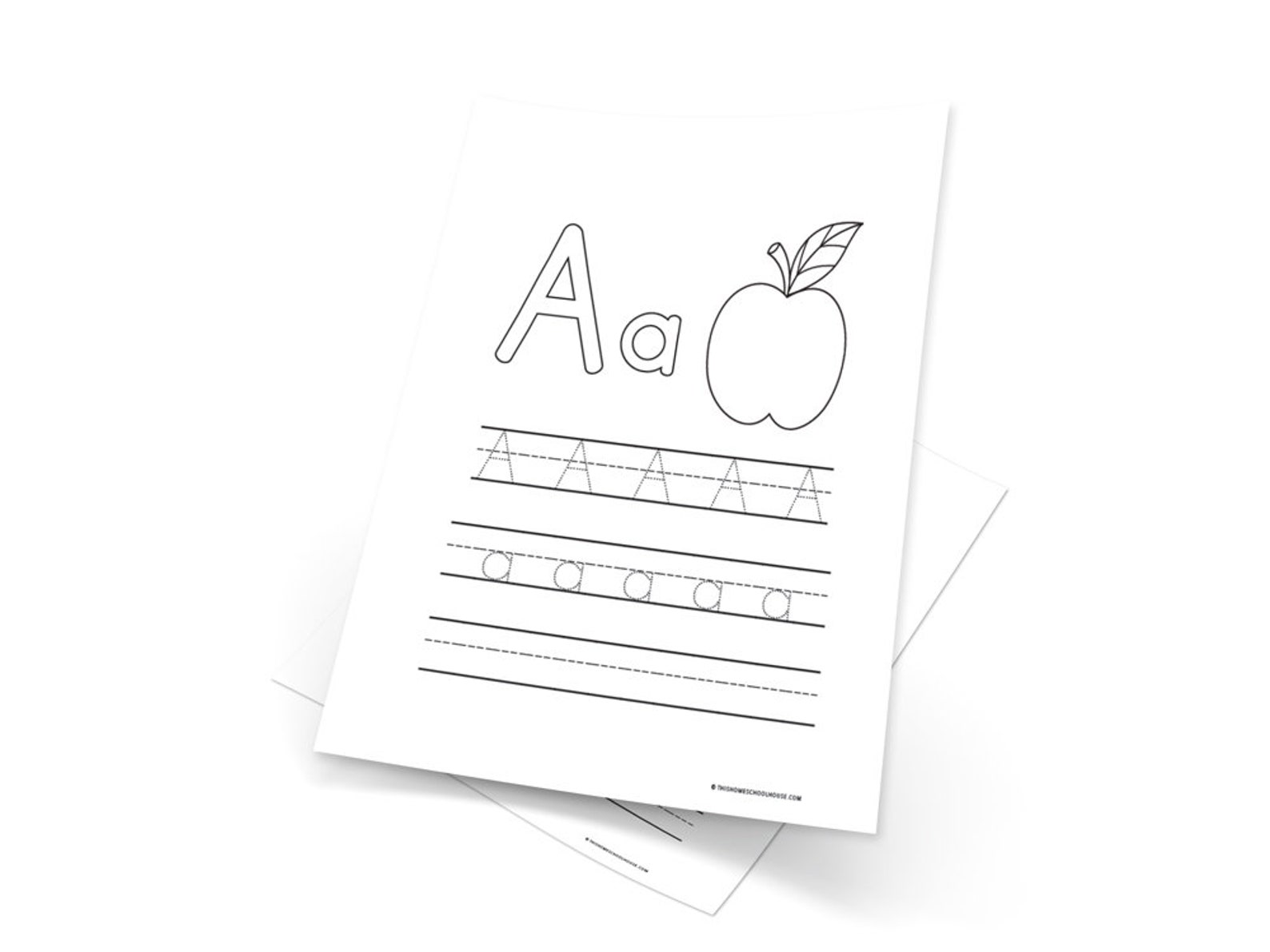 PRESCHOOL ALPHABET PRINTABLE Tracing Printable Alphabet Copywork ...