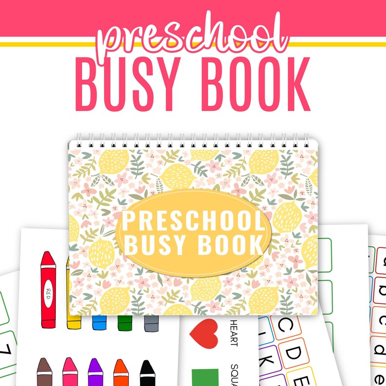 Preschool Busy Book Preschool Binder Printable Early - Etsy