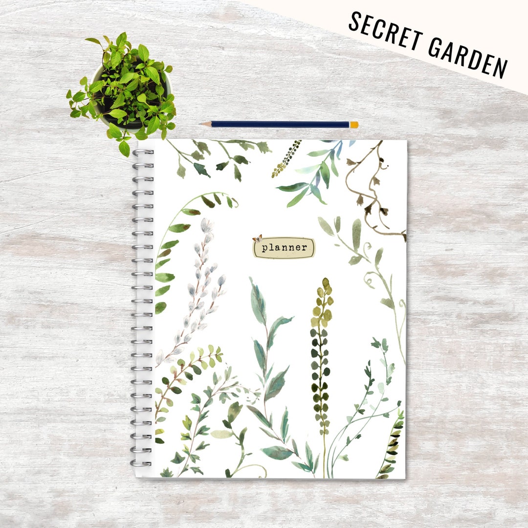 Printable Wildflower Planner Cover | Secret Garden| Floral Planner ...