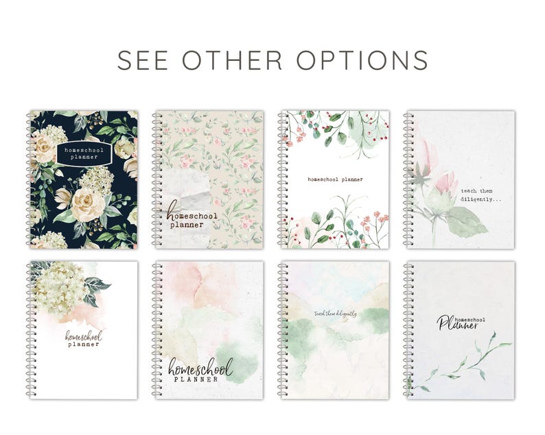 Printable Wildflower Planner Cover | Butterfly Kisses | Floral Planner ...