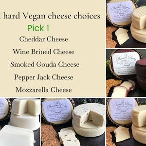 Three Vegan Cheese Variety Pack for One Semi Hard Cheese and Two Soft ...